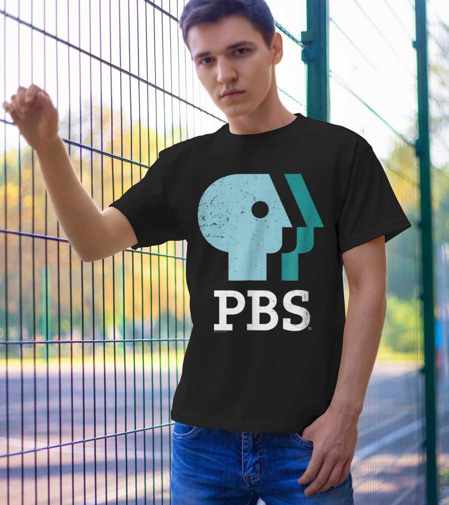 PBS Distressed Sky Mint Pistachio T-Shirt