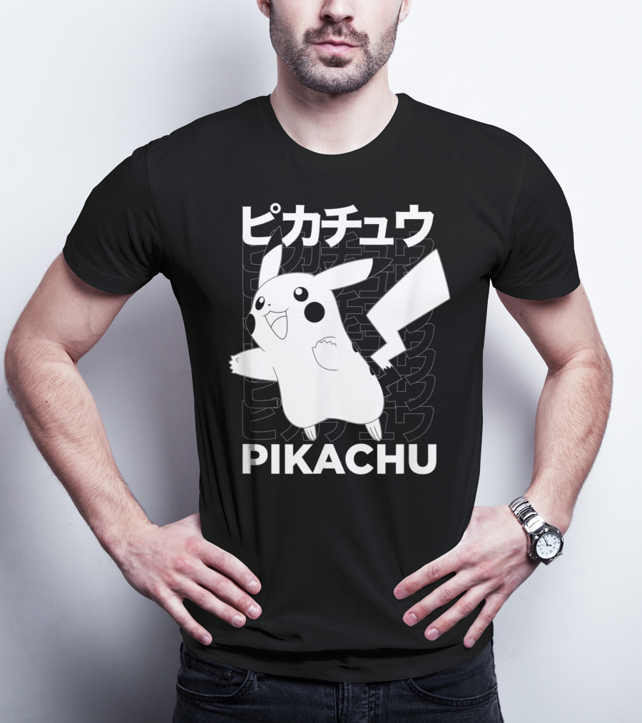Pikachu Kanji Pokemon T-Shirt