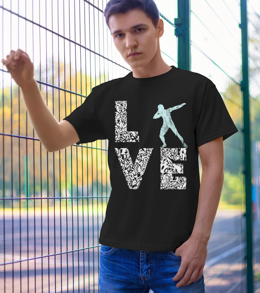 Love Shot Put Throwing Track And Field T-Shirt