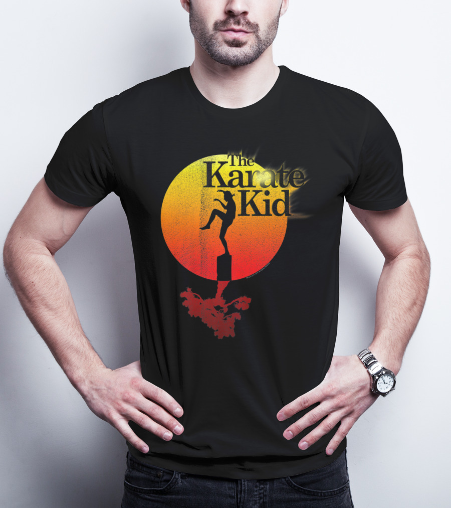 The Karate Kid Crane Kick Sun Gradient Circle T-Shirt