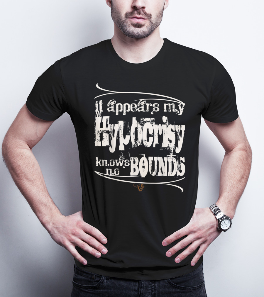 Tombstone Doc Holiday It Appears My Hypocrisy Knows No Bounds T-Shirt