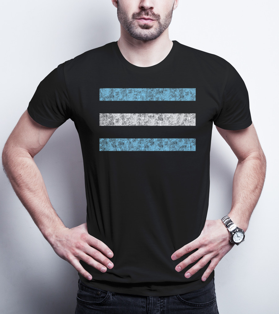 Vintage Transgender Pride Flag Distressed Look T-Shirt