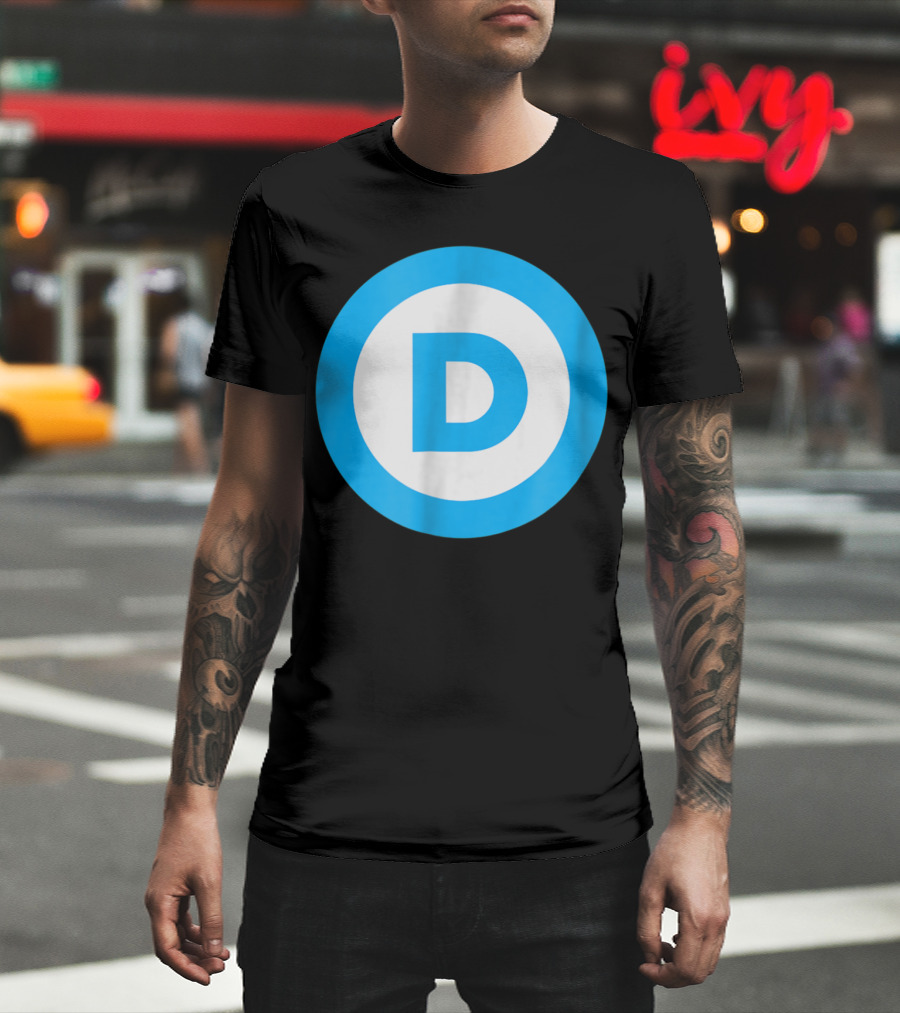Vote Elect Democrat Freedom D Circle T-Shirt