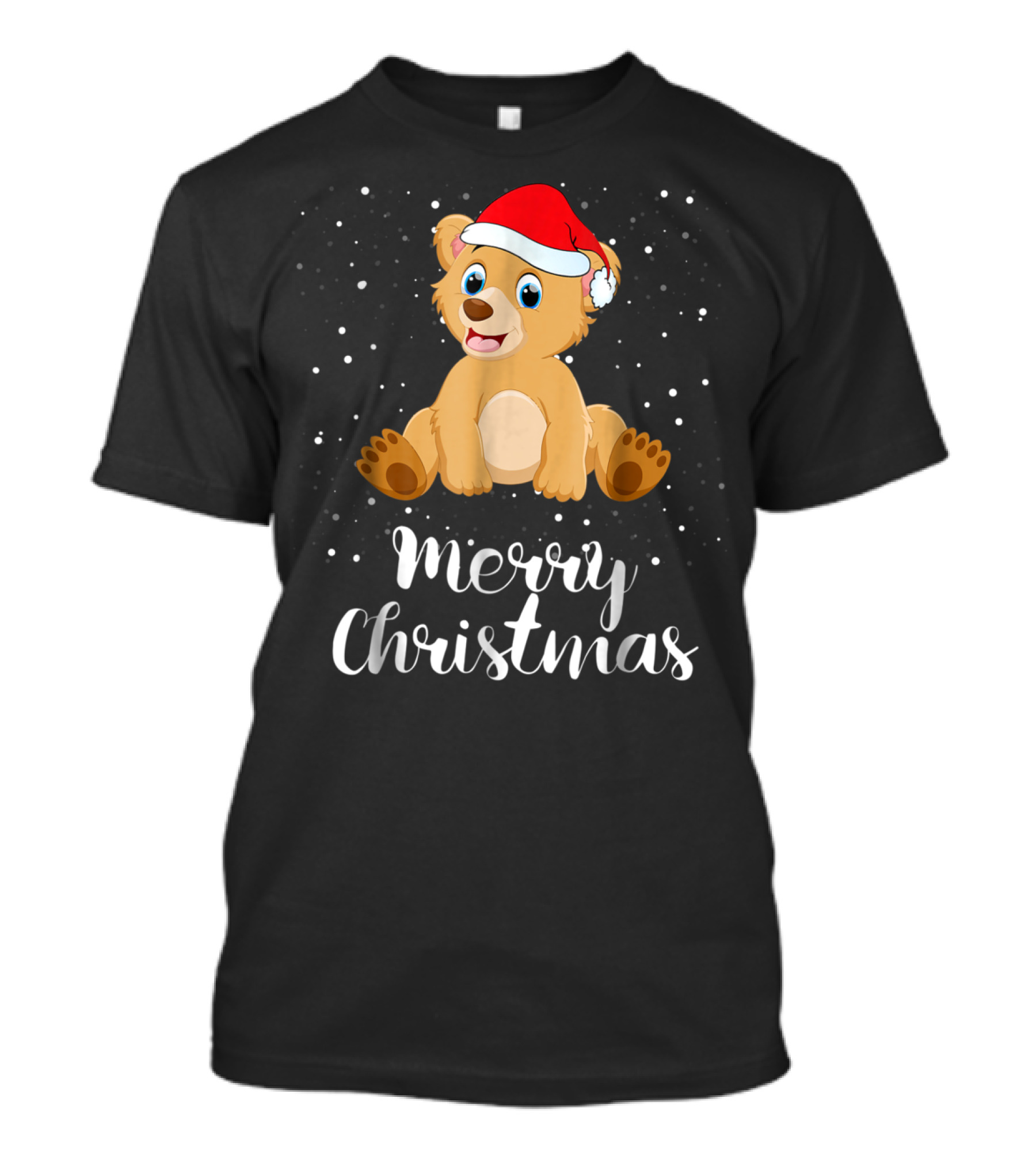 Bear Merry Christmas Funny Family Group Matching T-Shirt