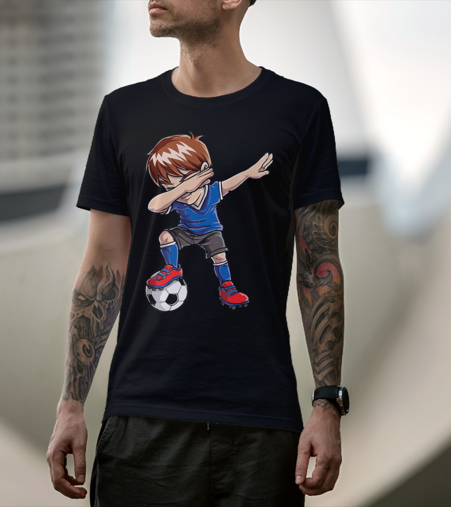 Dabbing Soccer Player With Ball T-Shirt