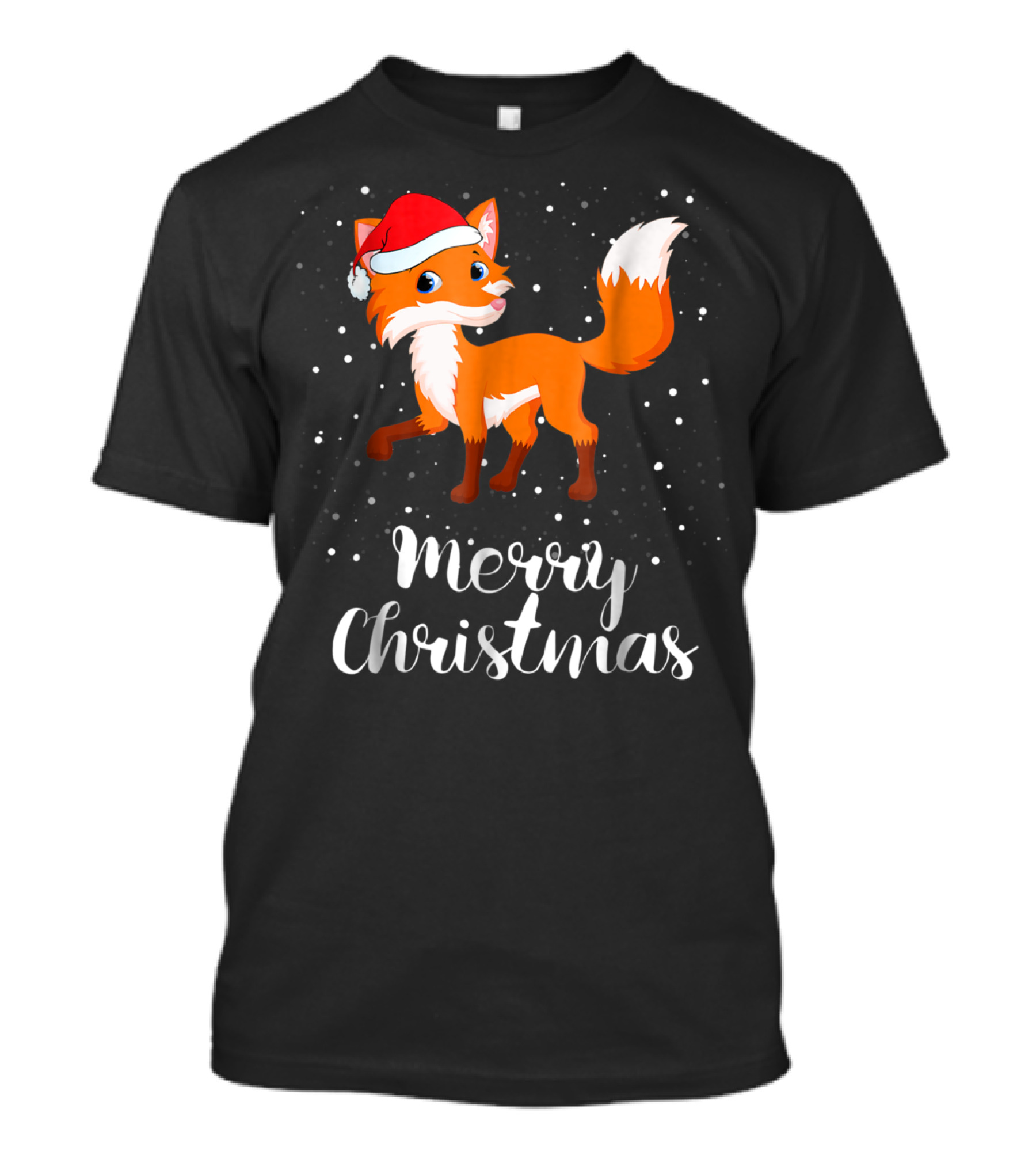 Merry Christmas Fox Funny Family Group Matching T-Shirt