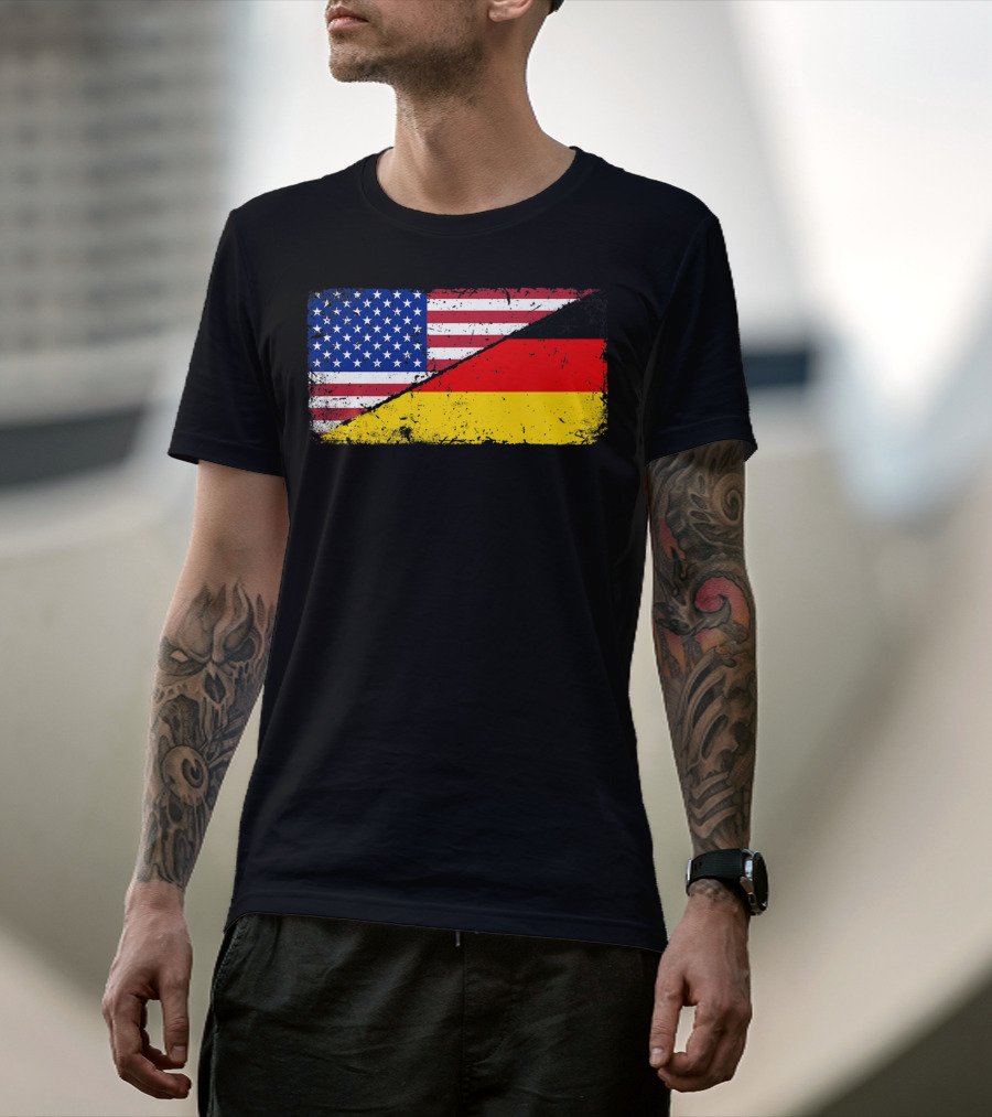 German American Flag Oktoberfest Mashup T-Shirt