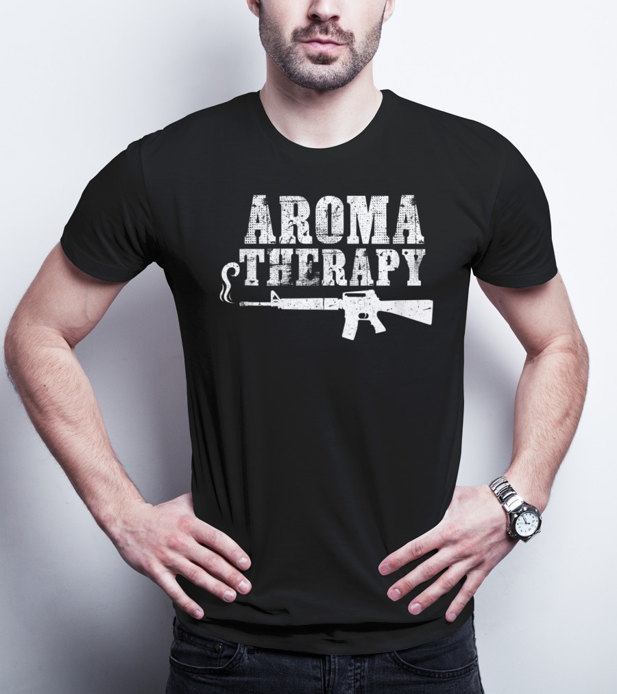 Aromatherapy Gun AR15 Lover Aromatherapy T-Shirt