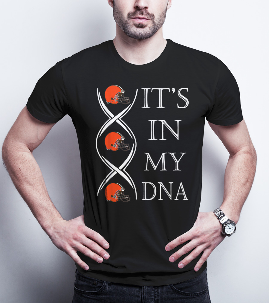 Cleveland Browns It's In My DNA Football Helmets T-Shirt