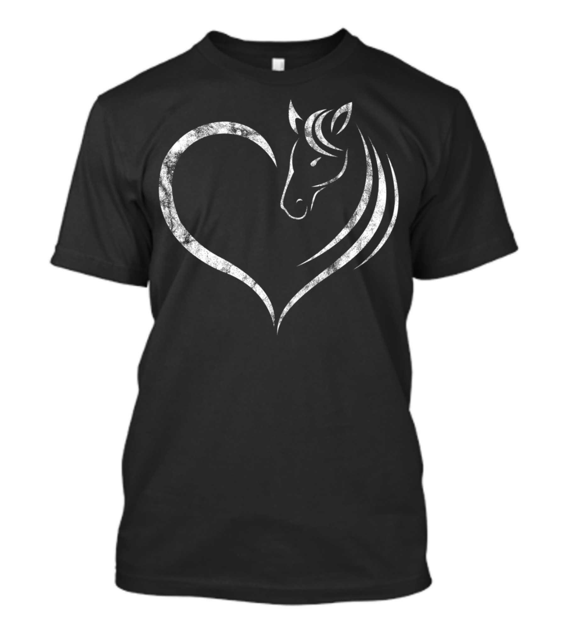 Cute Horse Lover Heart T-Shirt