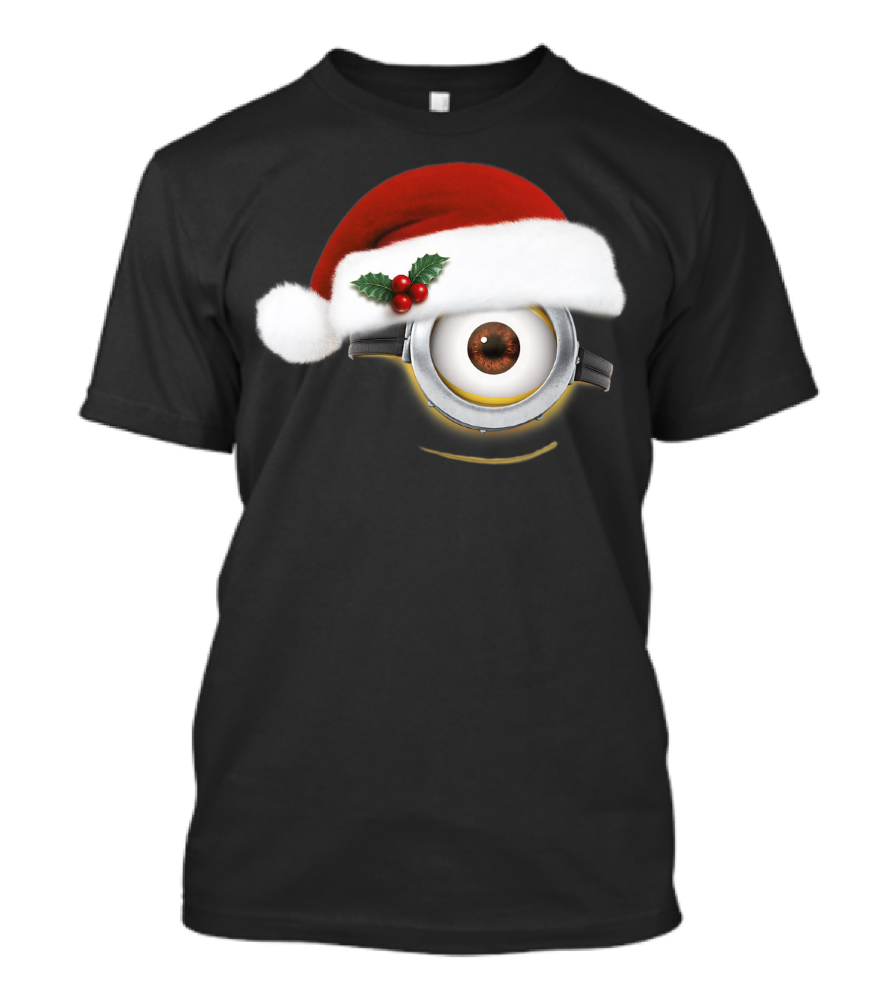 Despicable Me Minions Christmas Santa Hat Holiday T-Shirt