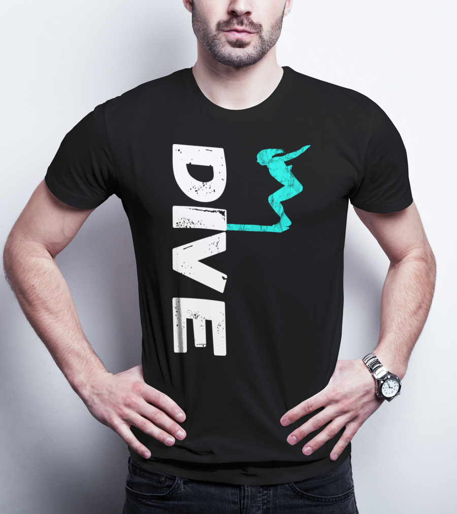 Dive Springboard Platform Diving Board Jumper T-Shirt