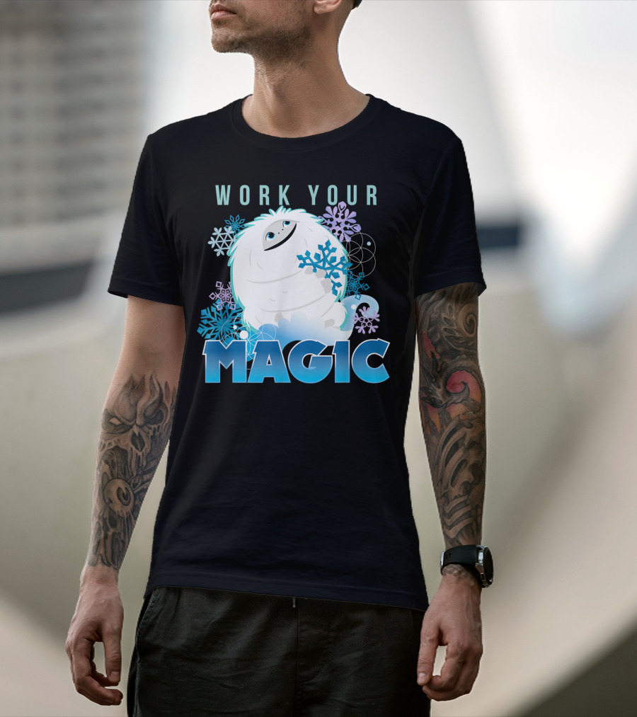 Dreamworks Abominable Work Your Magic Yeti With Snowflakes T-Shirt