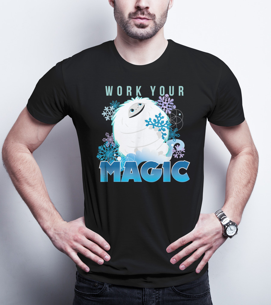 Dreamworks Abominable Work Your Magic Yeti With Snowflakes T-Shirt