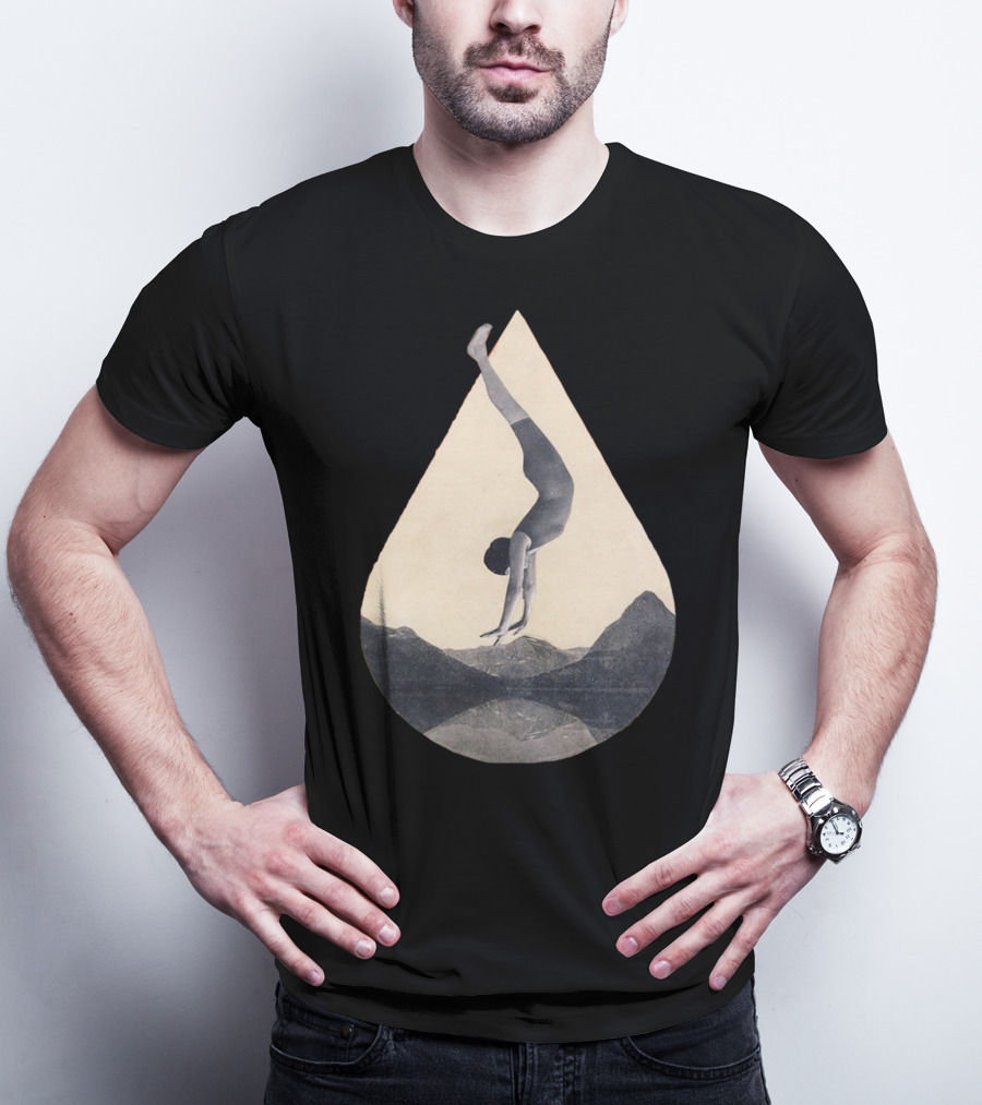 Fms 002 Flipped Upside Down Acrobat Over Mountains T-Shirt