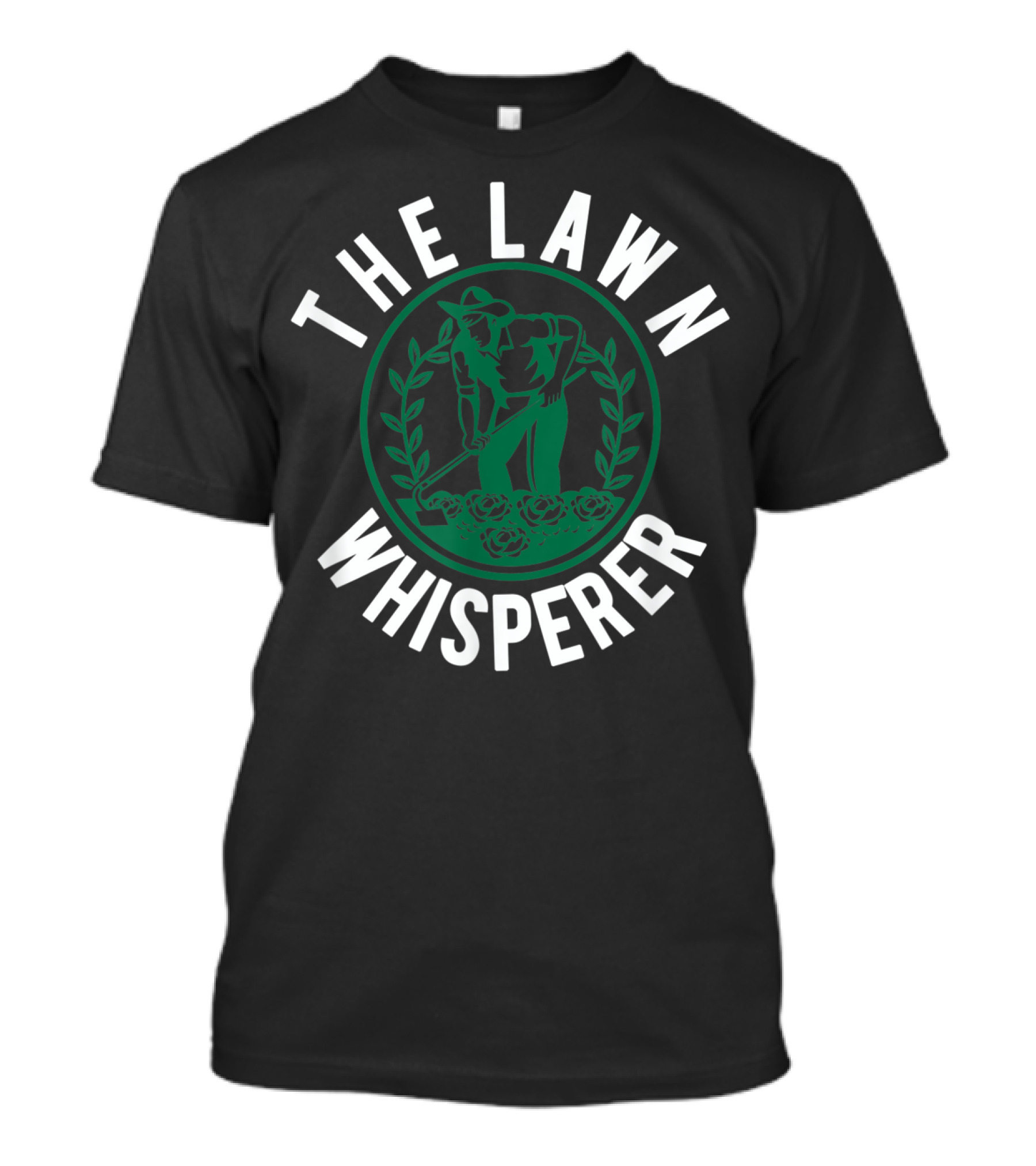 The Lawn Whisperer Mowing Landscaping Funny Gardener T-Shirt