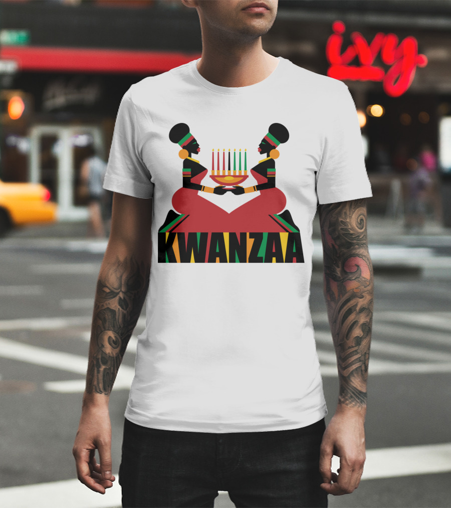 Kwanzaa Celebration African Kinara Tradition T-Shirt