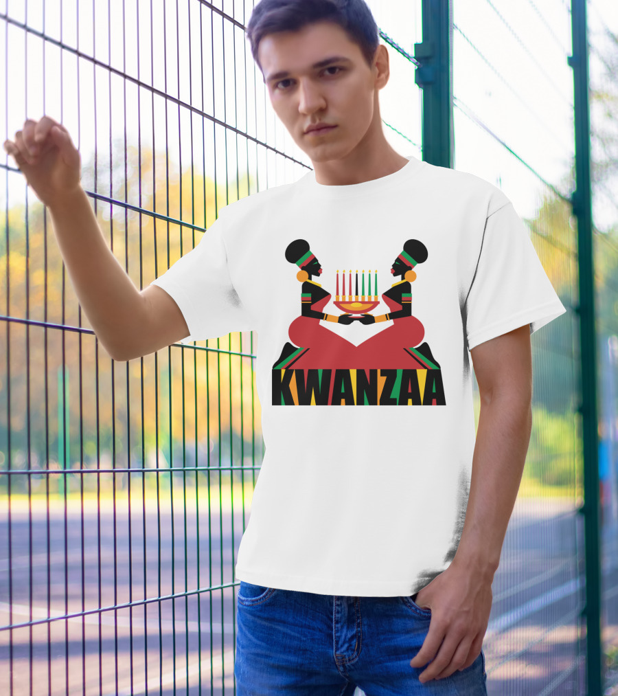 Kwanzaa Celebration African Kinara Tradition T-Shirt