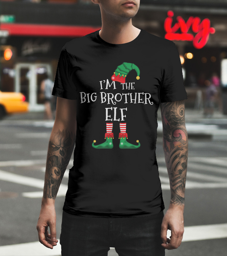 I'm The Big Brother Elf Matching Family Christmas T-Shirt