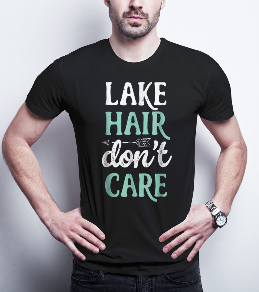Lake Hair Don’t Care Arrow Fishing Boating Life T-Shirt
