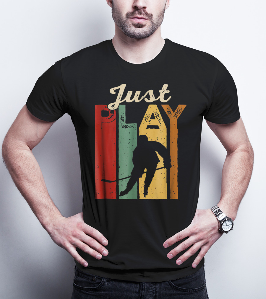Just Play Hockey Retro T-Shirt