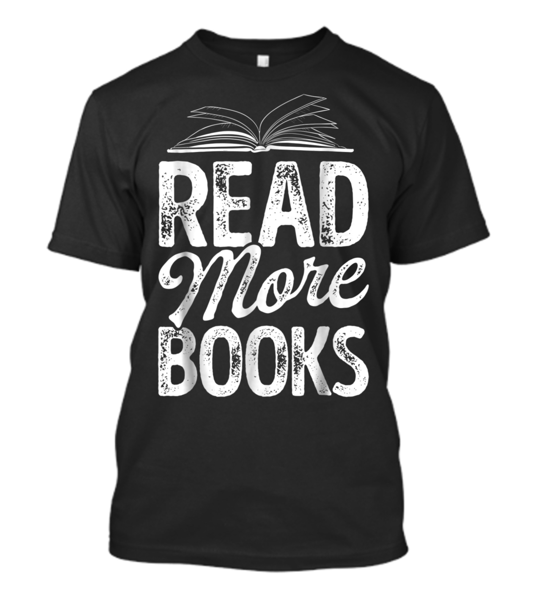 Read More Books Book Lovers Funny Reading Open Book T-Shirt