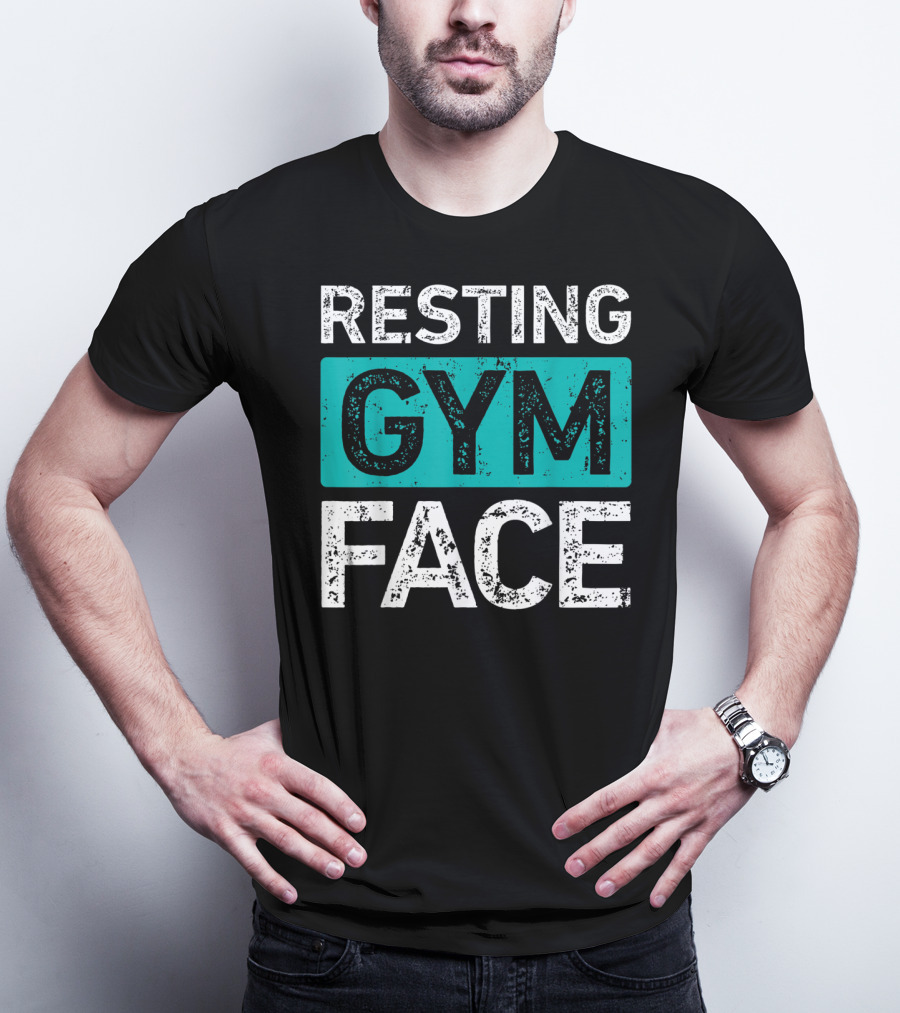 Resting Gym Face Fitness T-Shirt