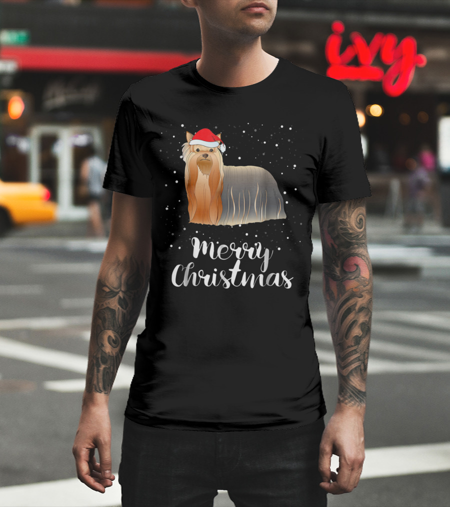 Merry Christmas Shih Tzu Family Group Matching T-Shirt