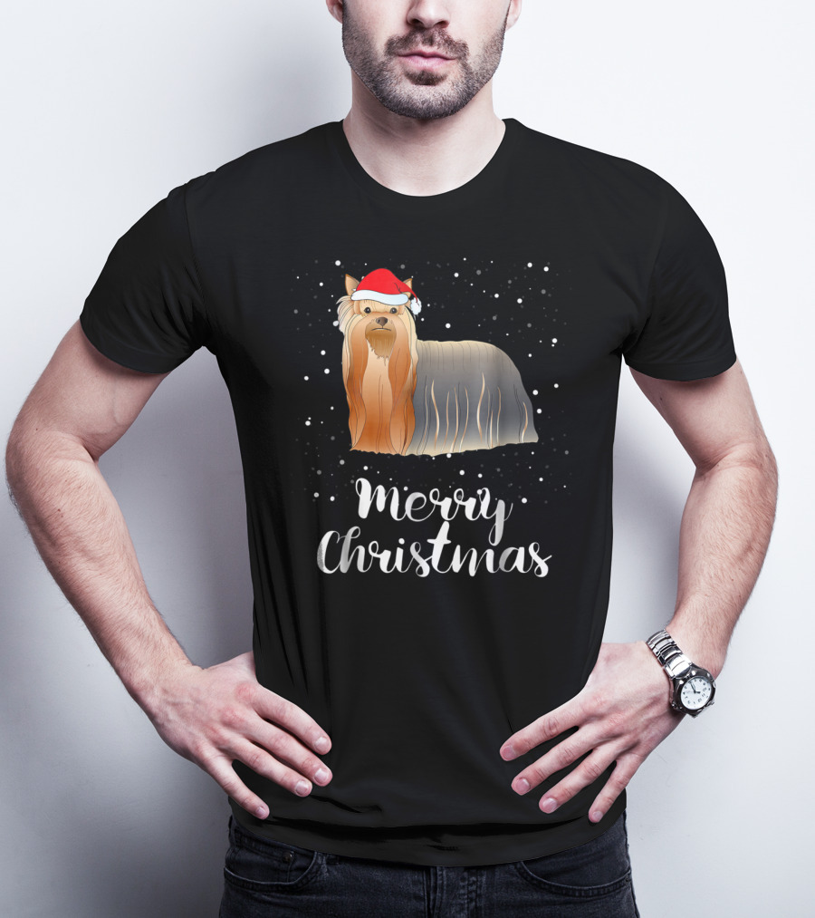 Merry Christmas Shih Tzu Family Group Matching T-Shirt