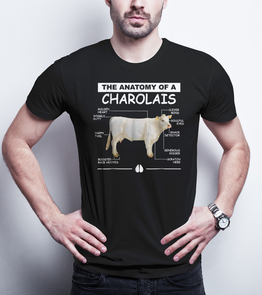 The Anatomy Of A Charolais Cow With Clever Mind And Soulful Eyes T-Shirt
