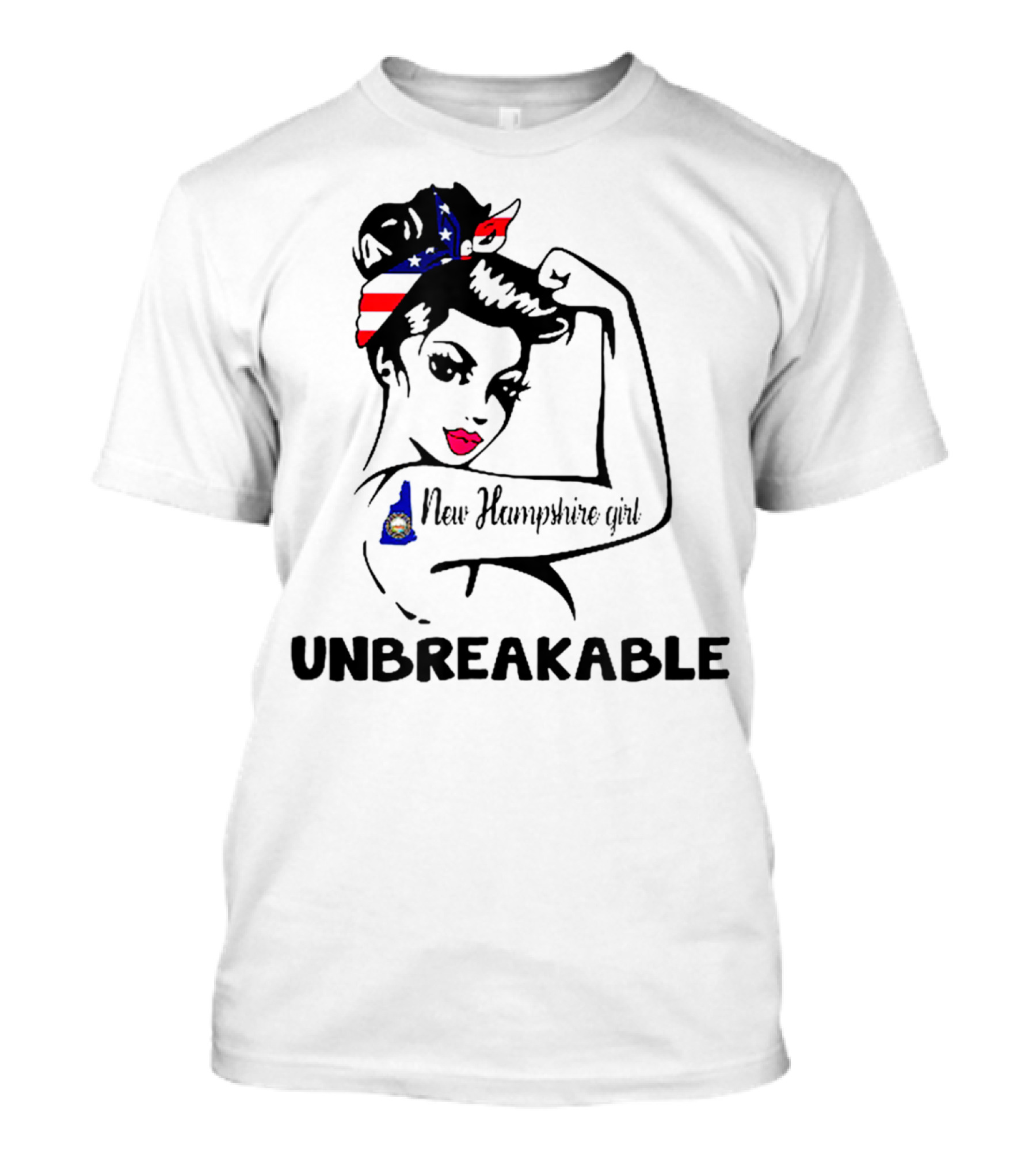New Hampshire Girl Unbreakable Vintage Patriotic T-Shirt