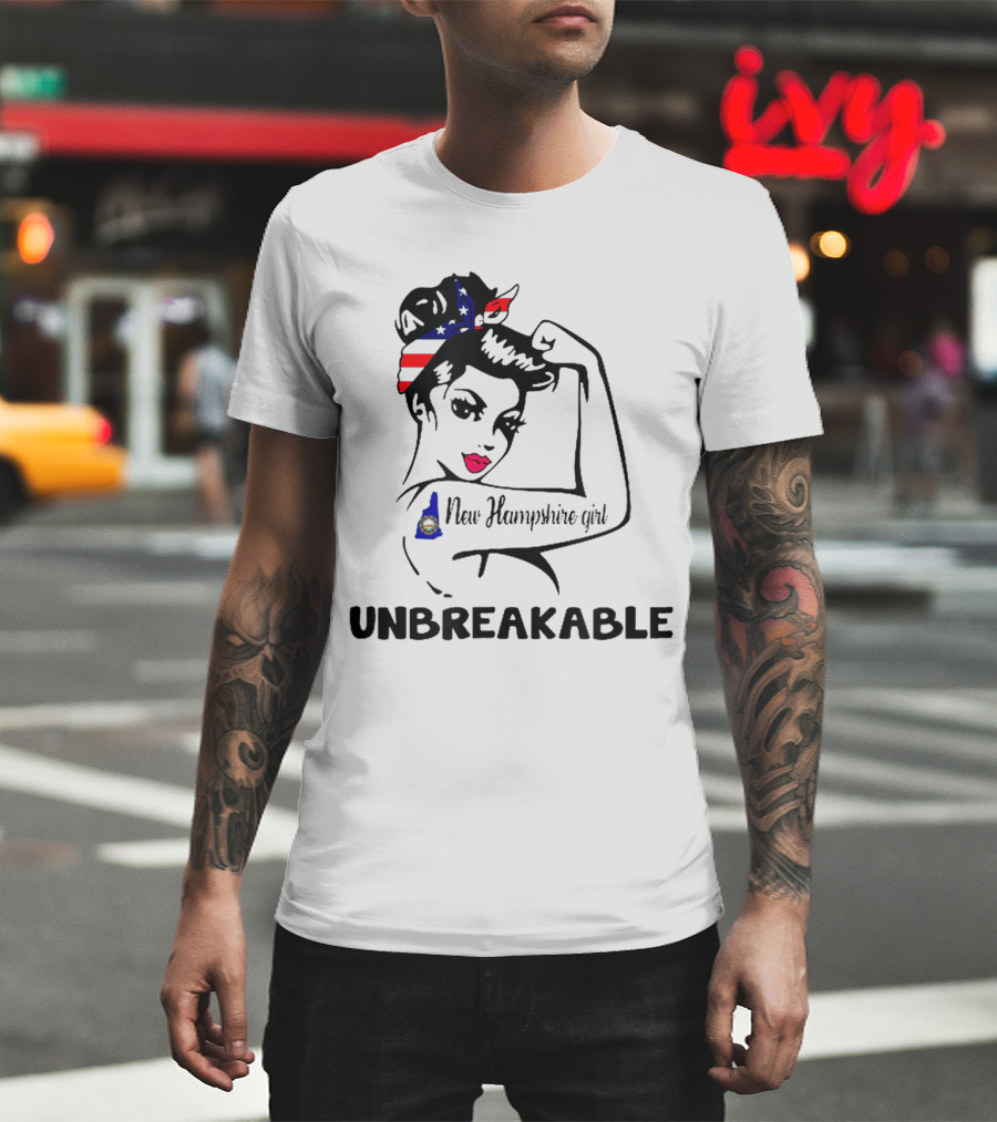 New Hampshire Girl Unbreakable Vintage Patriotic T-Shirt