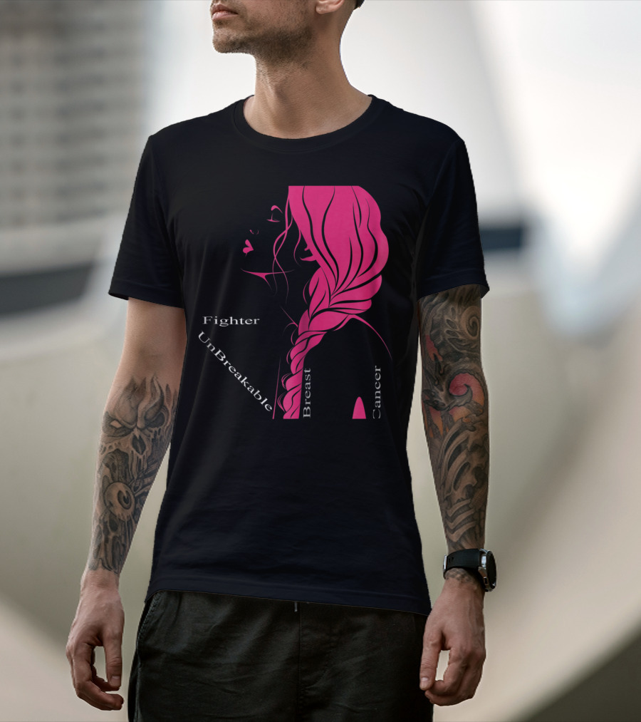 Breast Cancer Fighter Unbreakable Warrior T-Shirt