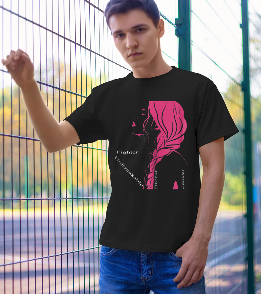 Breast Cancer Fighter Unbreakable Warrior T-Shirt