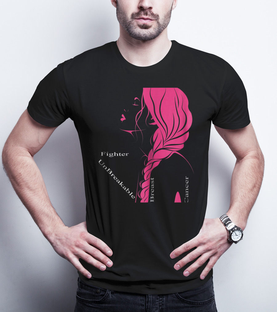Breast Cancer Fighter Unbreakable Warrior T-Shirt