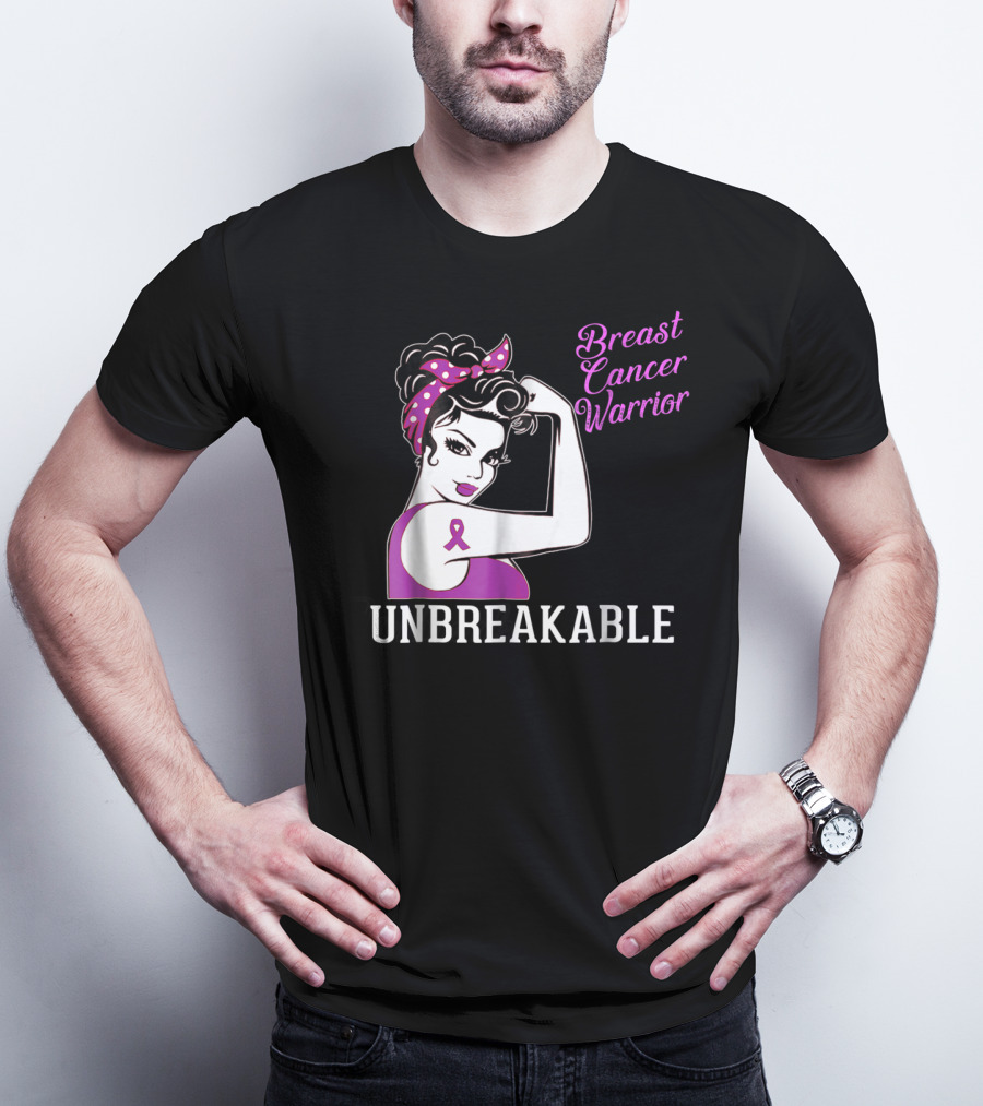 Breast Cancer Warrior Unbreakable T-Shirt