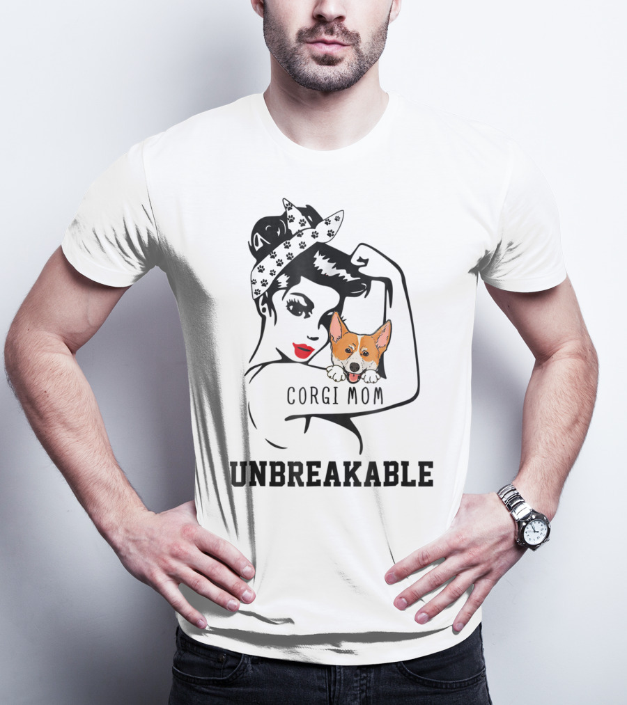 Pembroke Corgi Mom Unbreakable T-Shirt