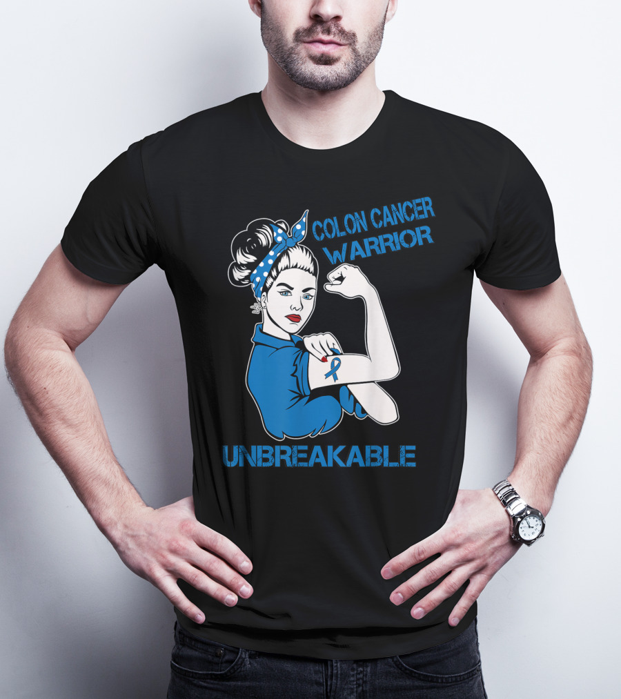 Colon Cancer Warrior Strong Unbreakable T-Shirt