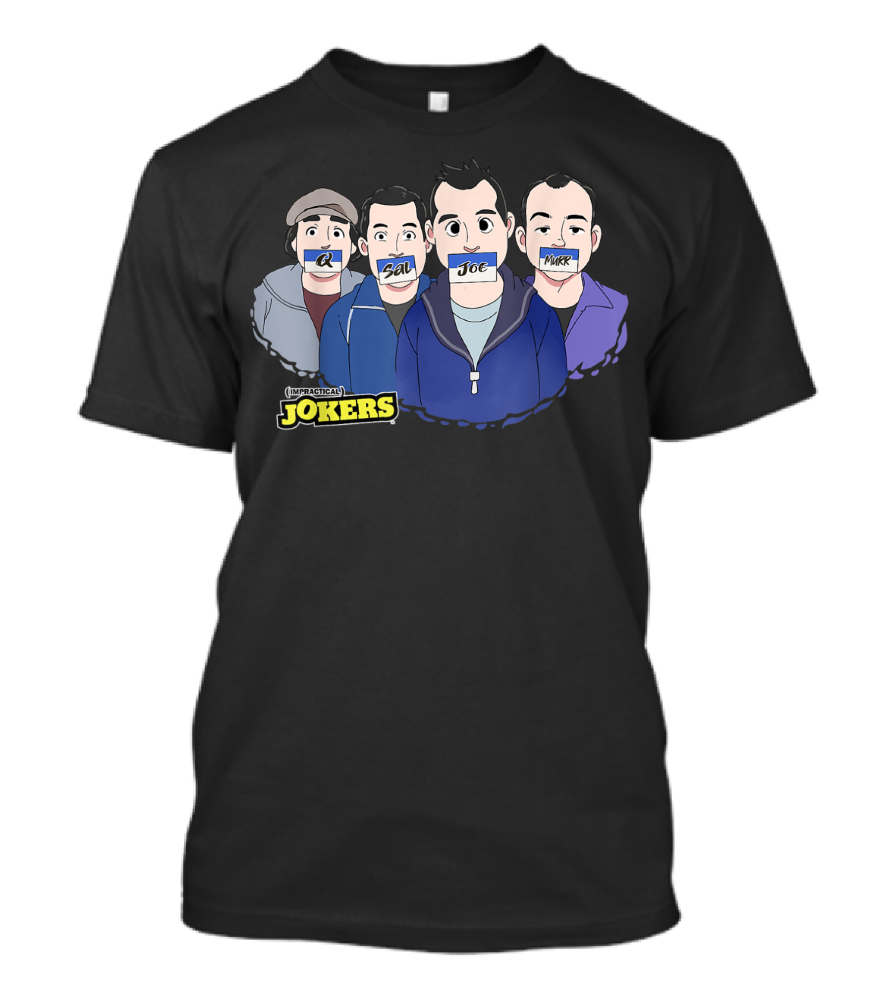Impractical Jokers Q Sal Joe And Murr Cartoon T-Shirt