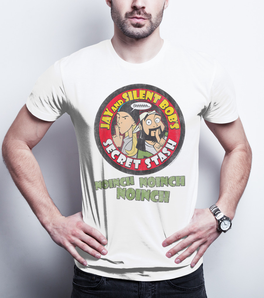 Jay And Silent Bob's Secret Stash Shhhhh Noinch Noinch Noinch T-Shirt