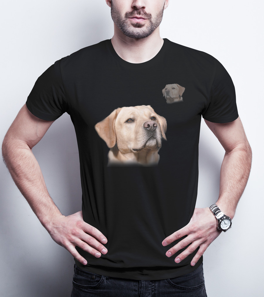 Funny Yellow Lab Dog Photo School Labrador T-Shirt