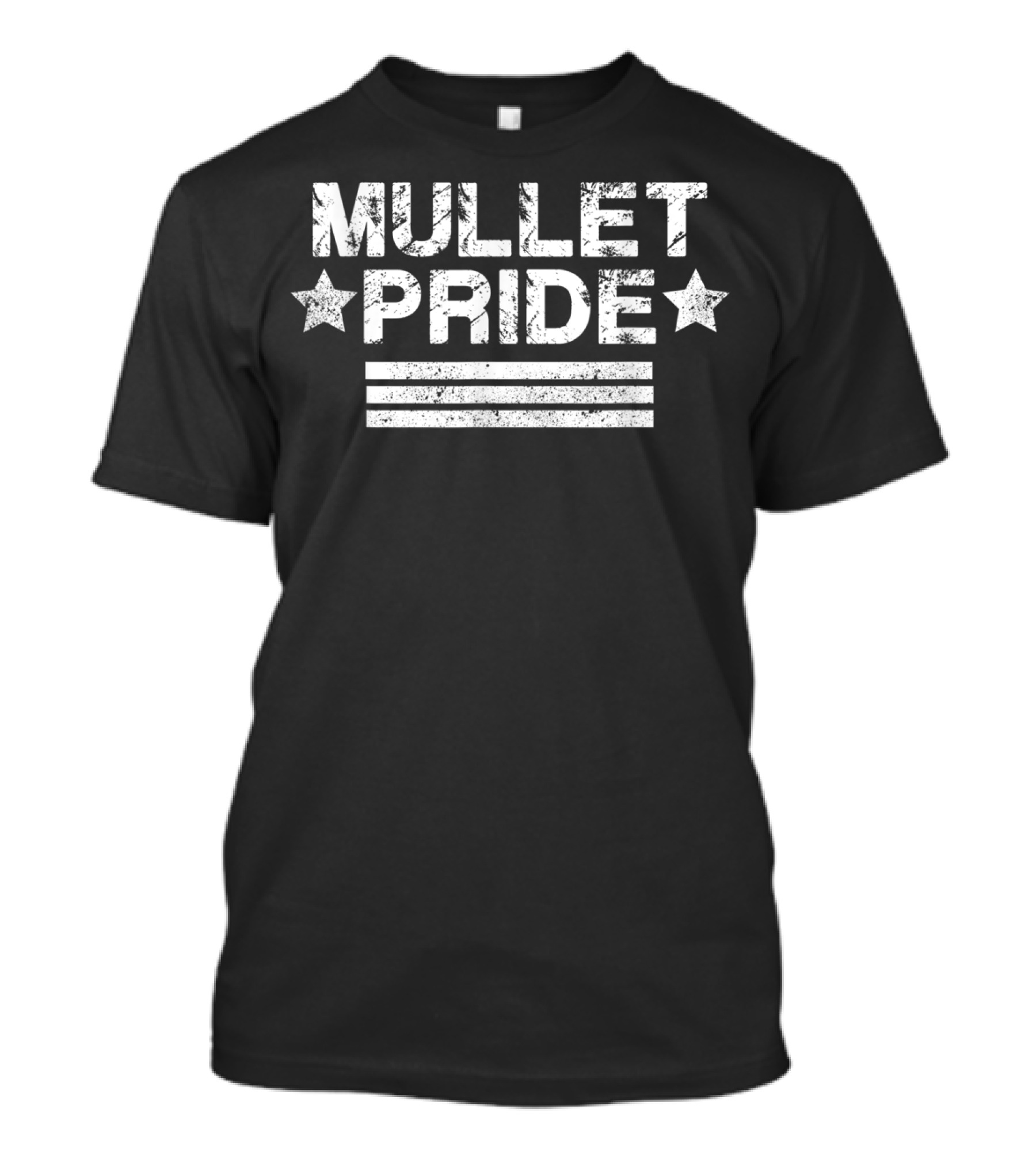 Mullet Pride Stars Stripes Mens Funny T-Shirt
