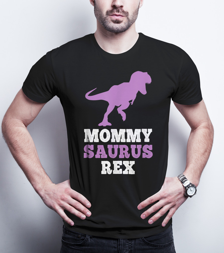 Mommysaurus Rex Purple Dinosaur Mother's Day Humor T-Shirt