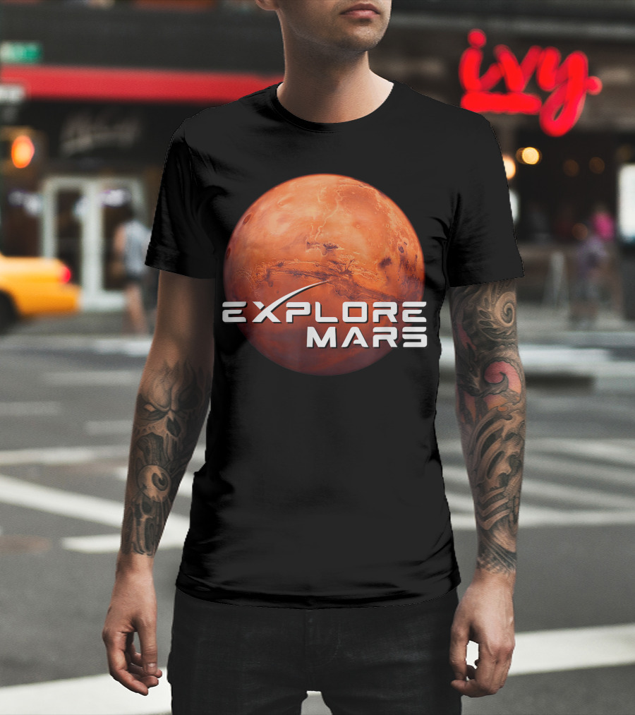 Explore Mars SpaceX Mars Exploration T-Shirt