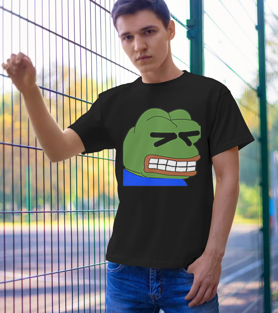 Pepepains Meme Frog Expression Emote T-Shirt