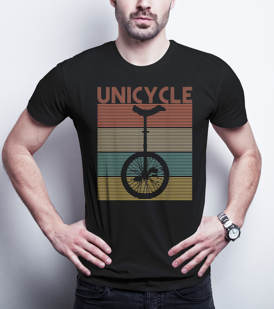Unicycle Retro Stripe T-Shirt