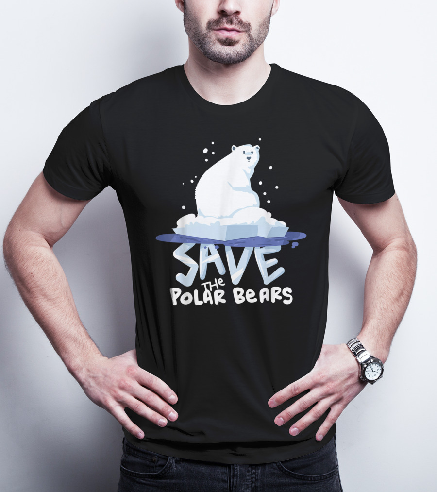 Save The Polar Bears Save Animals Climate Awareness T-Shirt