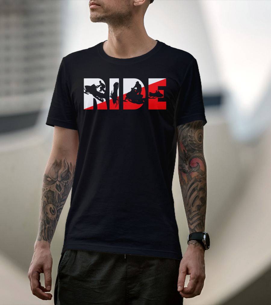 Ride Snowmobile Motor Sled Adventure T-Shirt