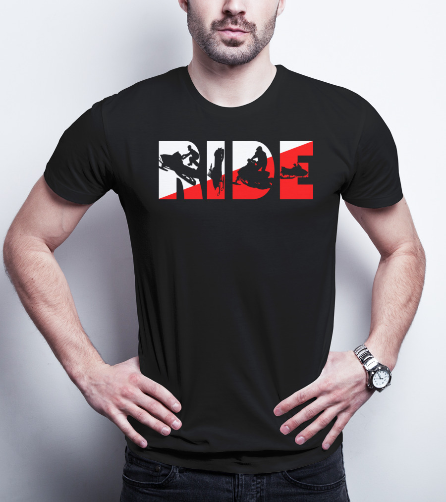 Ride Snowmobile Motor Sled Adventure T-Shirt