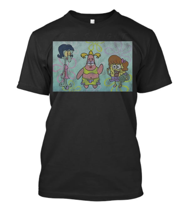 Girls Night Spongebob Squarepants Patrick Squidward T-Shirt